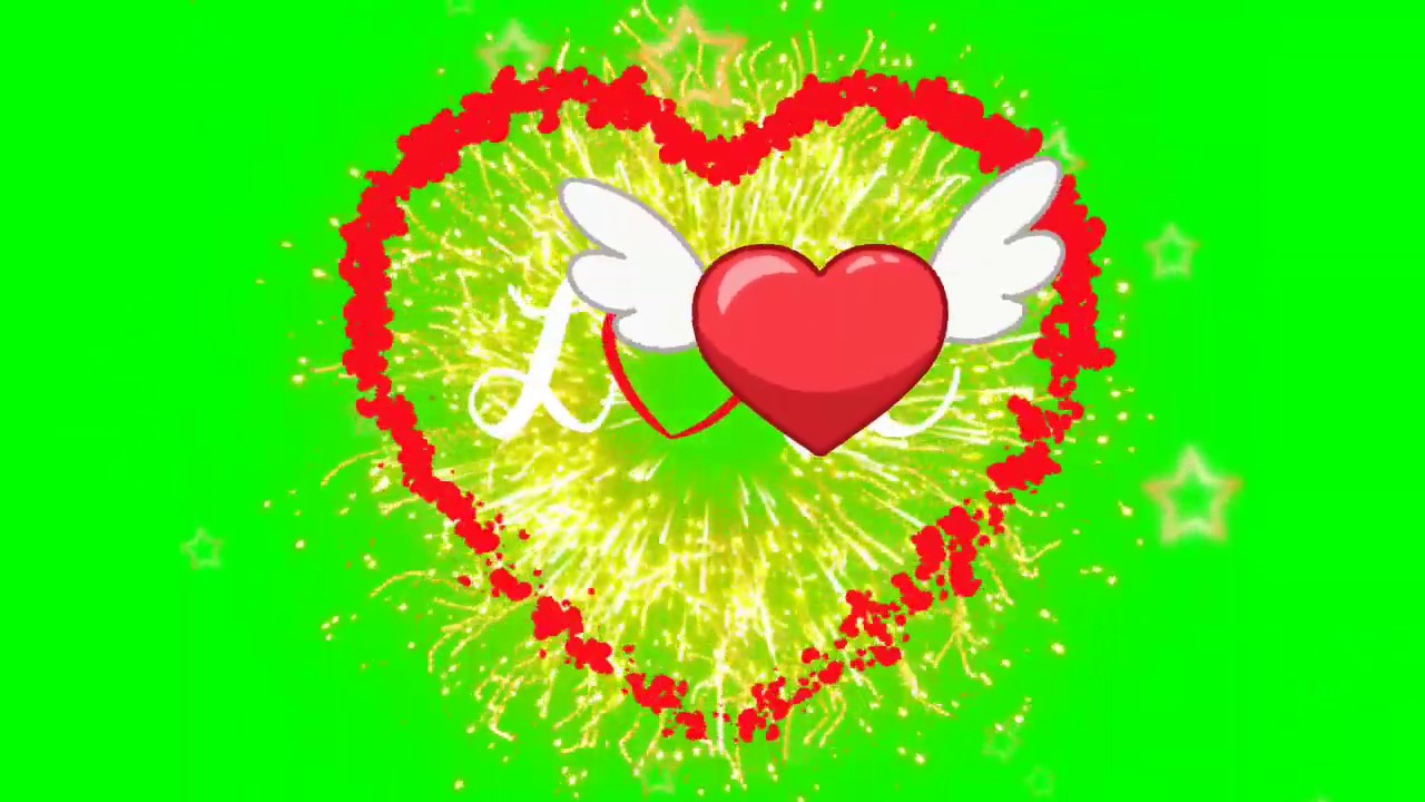 Flying Heart Love Green Screen video effects 2019 Teelsingh - YouTube