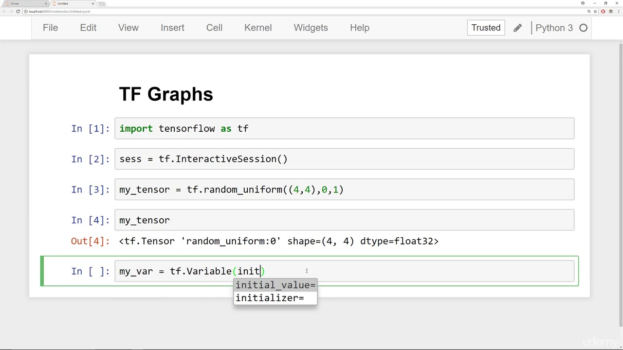 Tensorflow Variables And Placeholders Deep Learning Youtube
