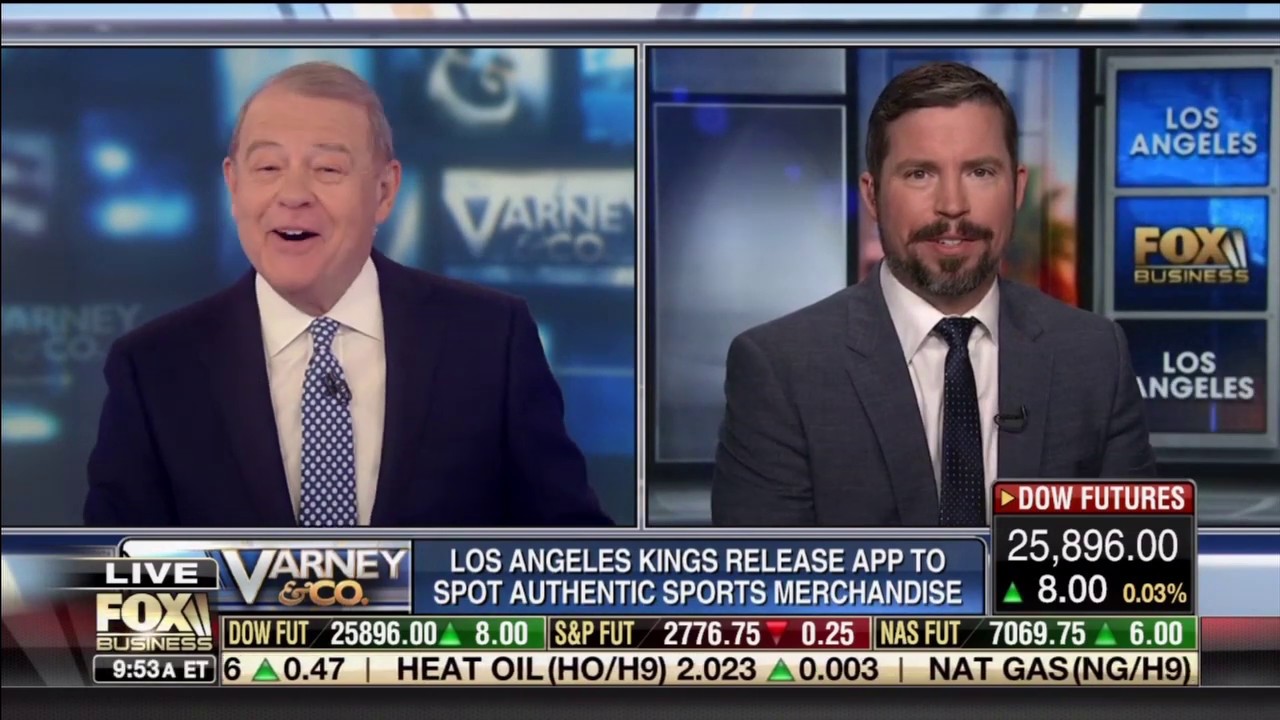 LA Kings Blockchain Authentication App | COO Kelly Cheeseman on Varney ...
