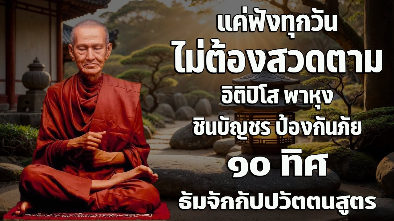ฟังเวลานี้ดีที่สุด🙏🙏🙏อิติปิโส พาหุง ชินบัญชร ป้องกันภัย ๑๐ ทิศ มหาเมตตา ...