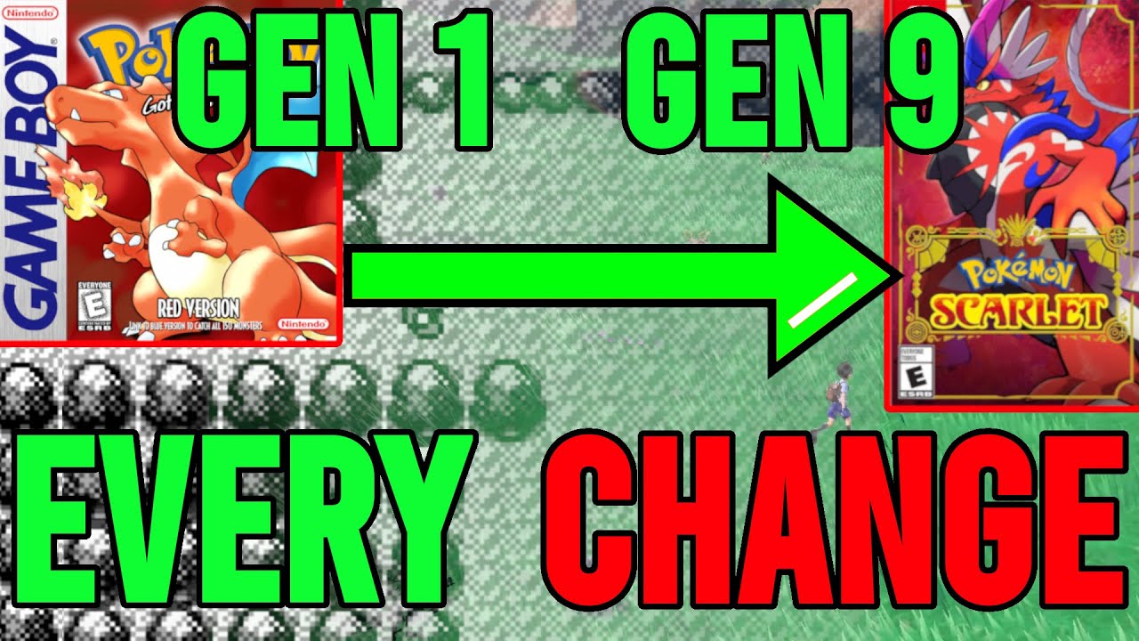 EVERY Change Between EVERY Generation of Pokemon Games!! (PART 1) # ...