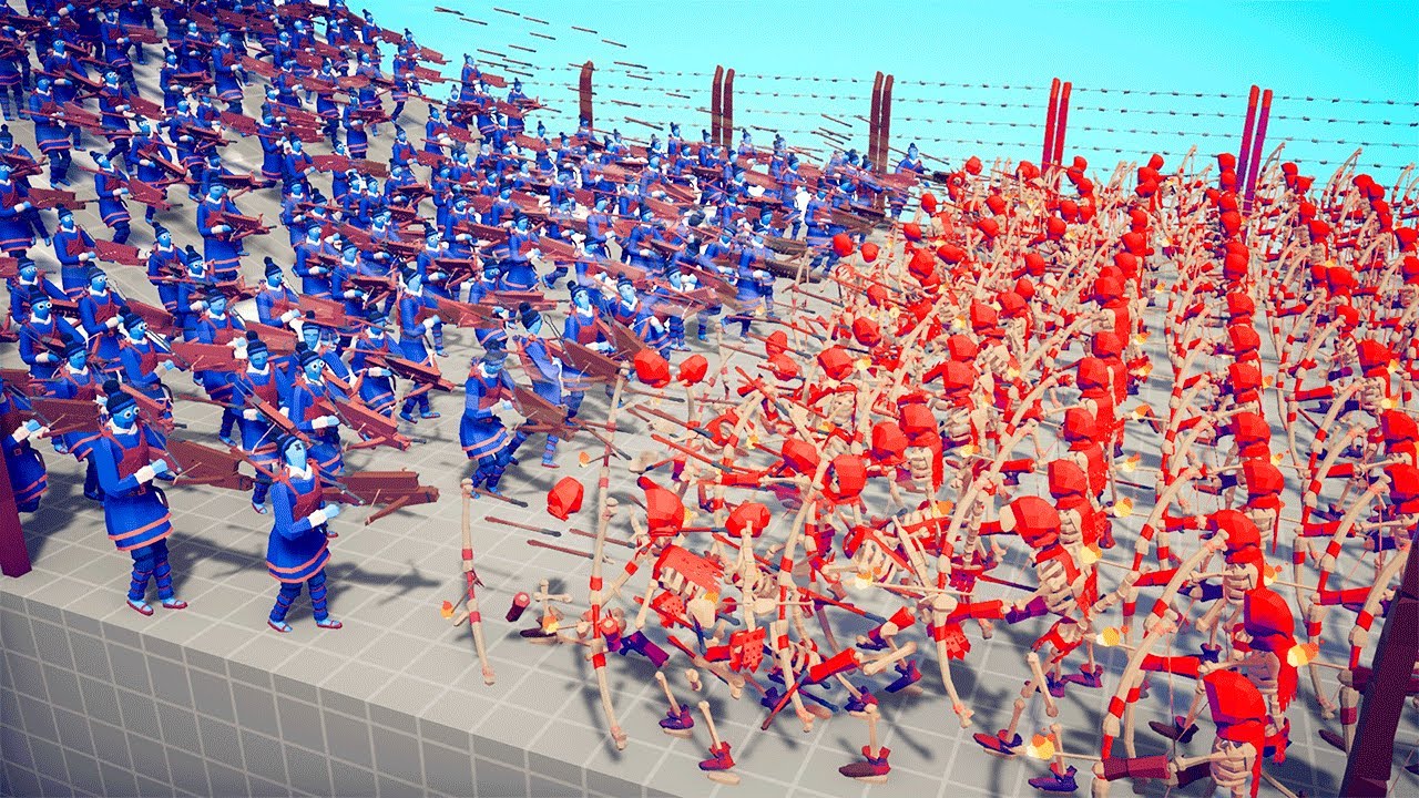 DYNASTY ARMY vs SPOOKY ARMY / Totally Accurate Battle Simulator ( TABS ...