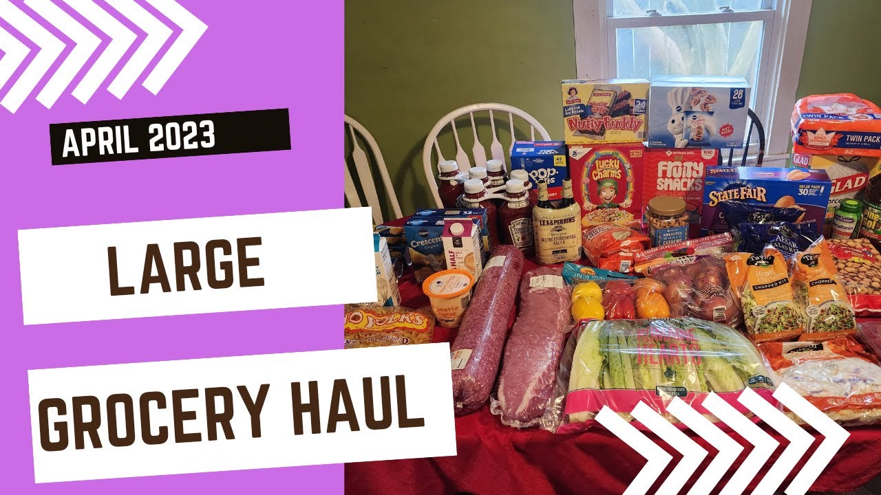 Large Monthly Grocery haul! Apirl Grocery HAUL|| Weekly/ Monthly ...