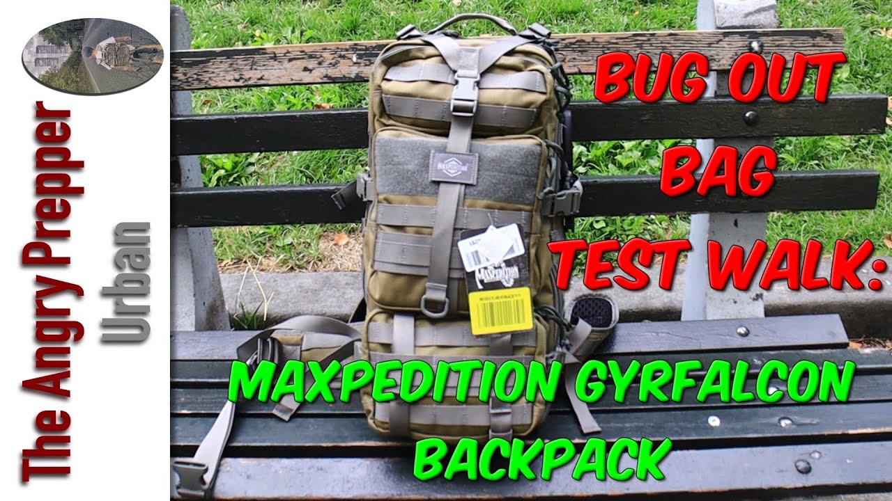 Bug Out Bag Test Walk: Maxpedition Gyrfalcon Backpack - YouTube