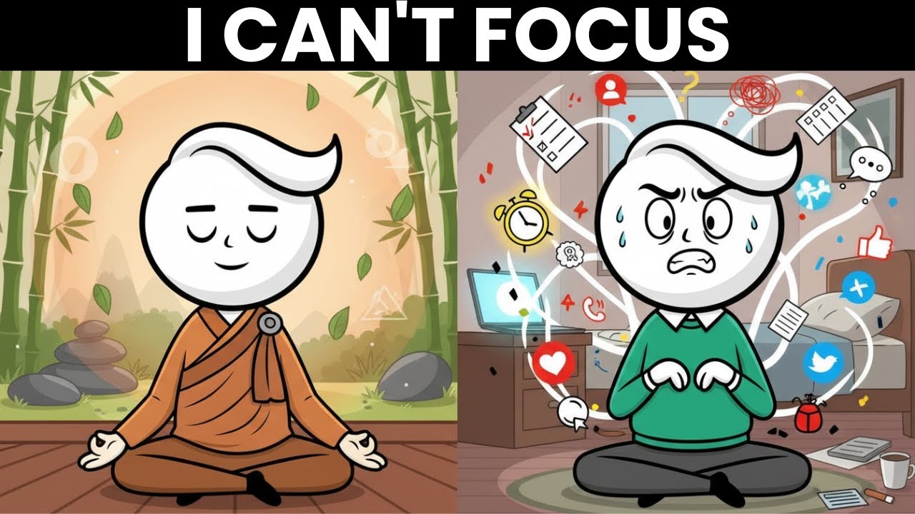 Why You Can't Focus Like a Monk (Psychology Explains) - YouTube