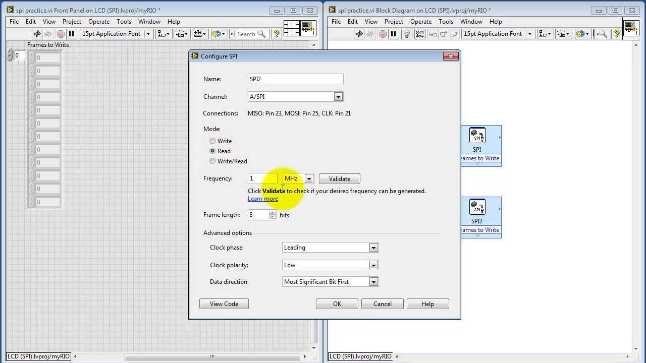 NI myRIO: "SPI" Express VI - YouTube