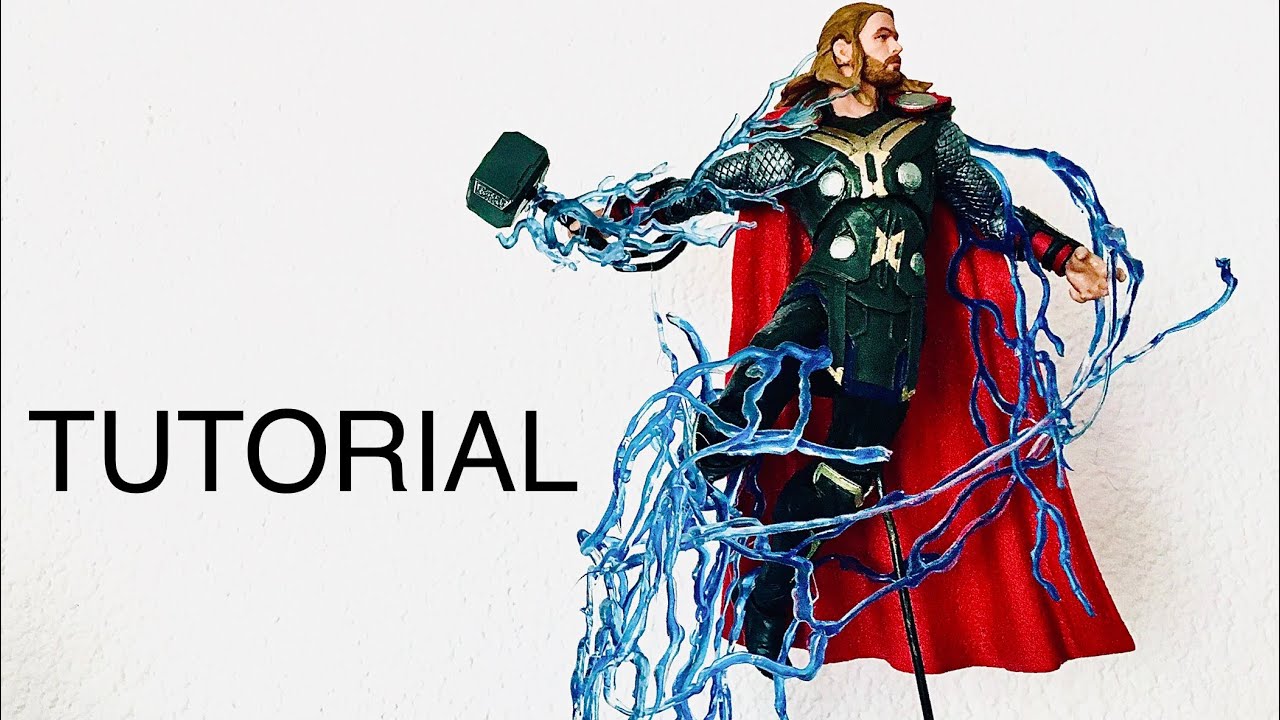 Efectos de rayos para Marvel Legends l Tutorial l Lightning effects ...