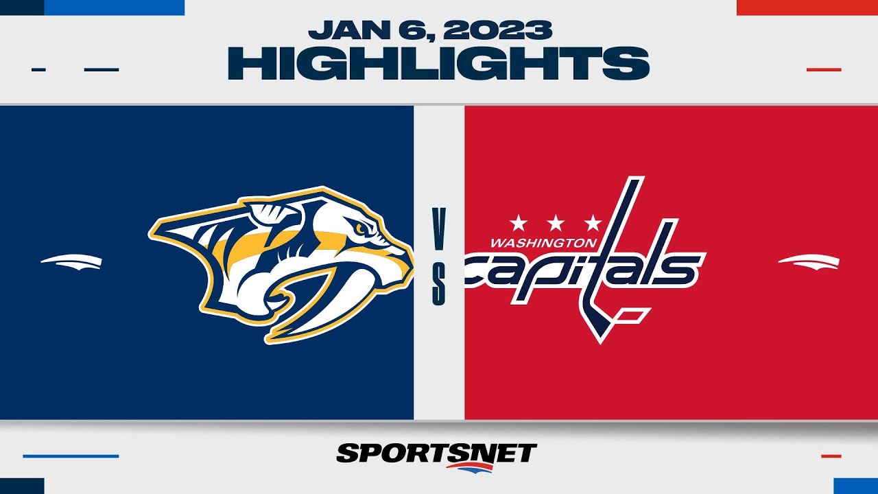 NHL Highlights | Predators vs. Capitals - January 6, 2023 - YouTube