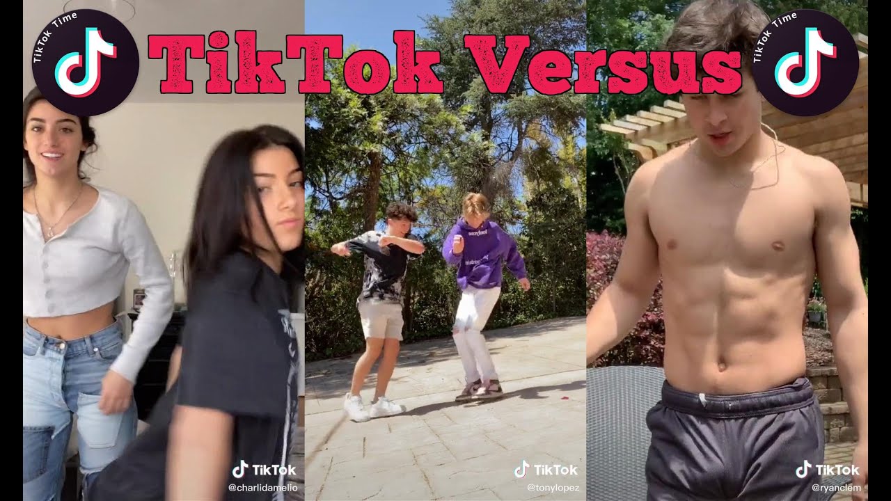 🤩 Charli D’Amelio VS Tony VS Ryan Clements Nc 🤩 | 100% IN SYNC TIKTOK ...