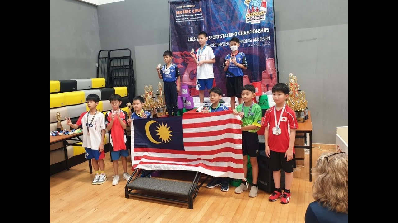 WSSA 2023 World Sport Stacking Championships 9-10 M Finals - YouTube