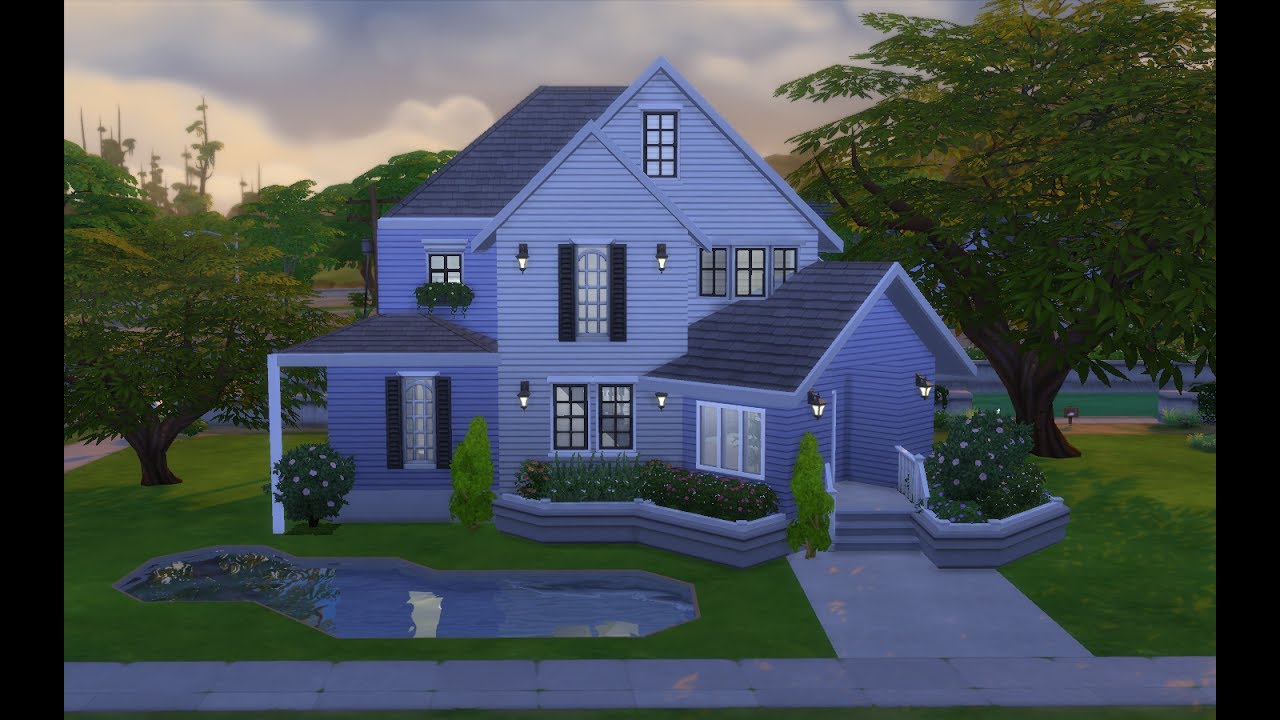 The Sims 4 - Family Home | Speed Build | House Building - YouTube