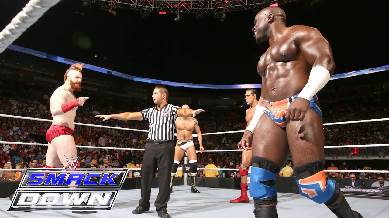 Cesaro vs. Apollo Crews vs. Alberto Del Rio vs. Sheamus - Fatal 4-Way: Smackdown, June 30, 2016 ...