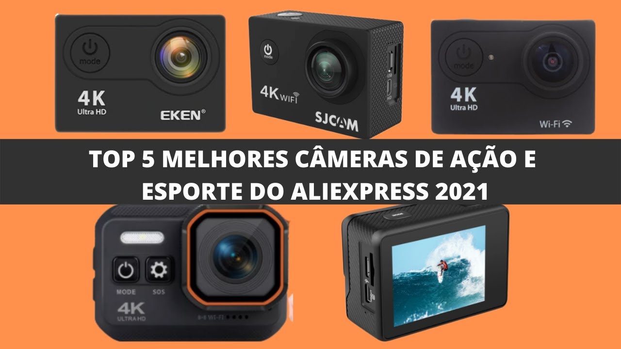 TOP 5 MELHORES CÂMERAS DE AÇÃO E ESPORTE DO ALIEXPRESS - YouTube