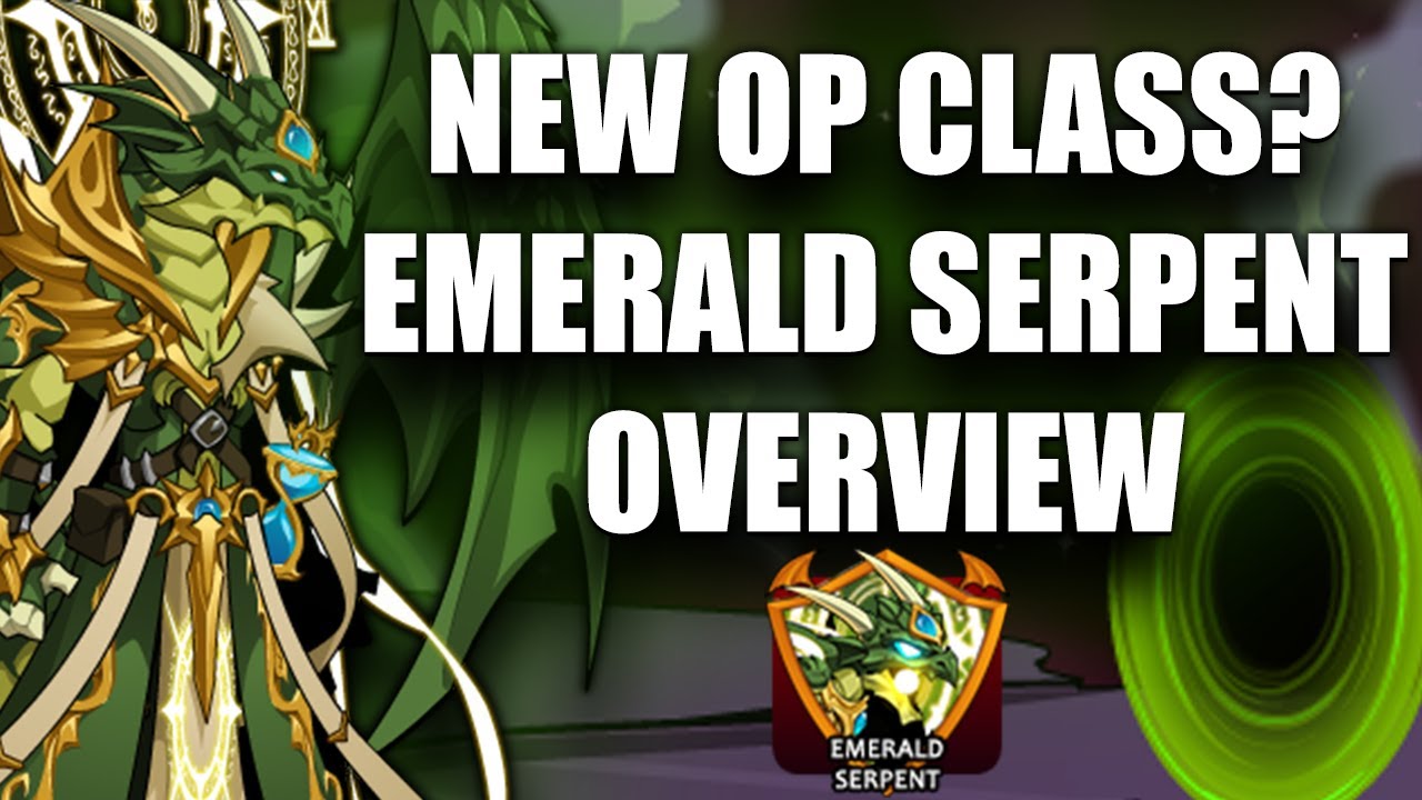 EMERALD SERPENT CLASS (RANK S+) CLASS OVERVIEW / GUIDE - REDHERO AQW - YouTube