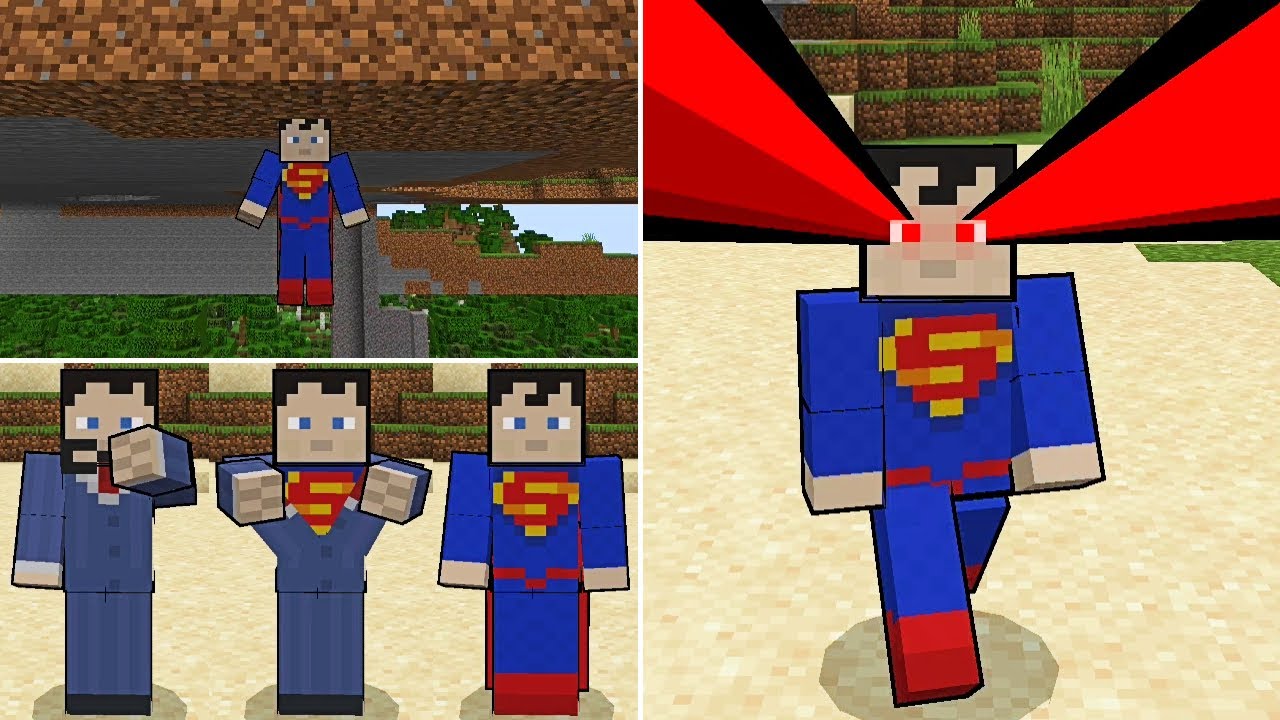 Addon de SUPERMAN para Minecraft PE - YouTube