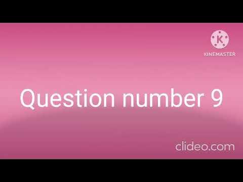 Question number 9 - YouTube