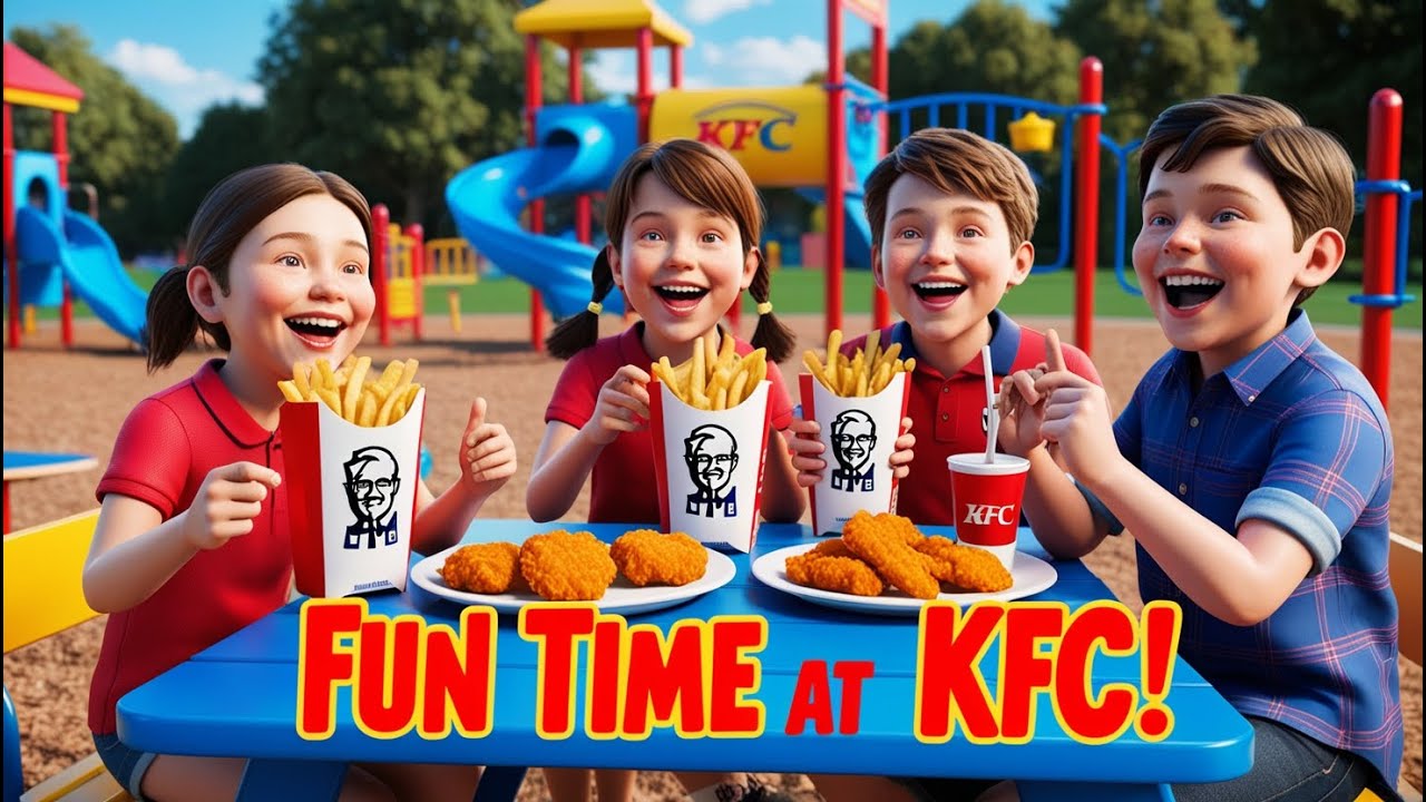 🌟 Kids Enjoying KFC & Fun Time at Playground | Family Vlog 🍗🎡 - YouTube