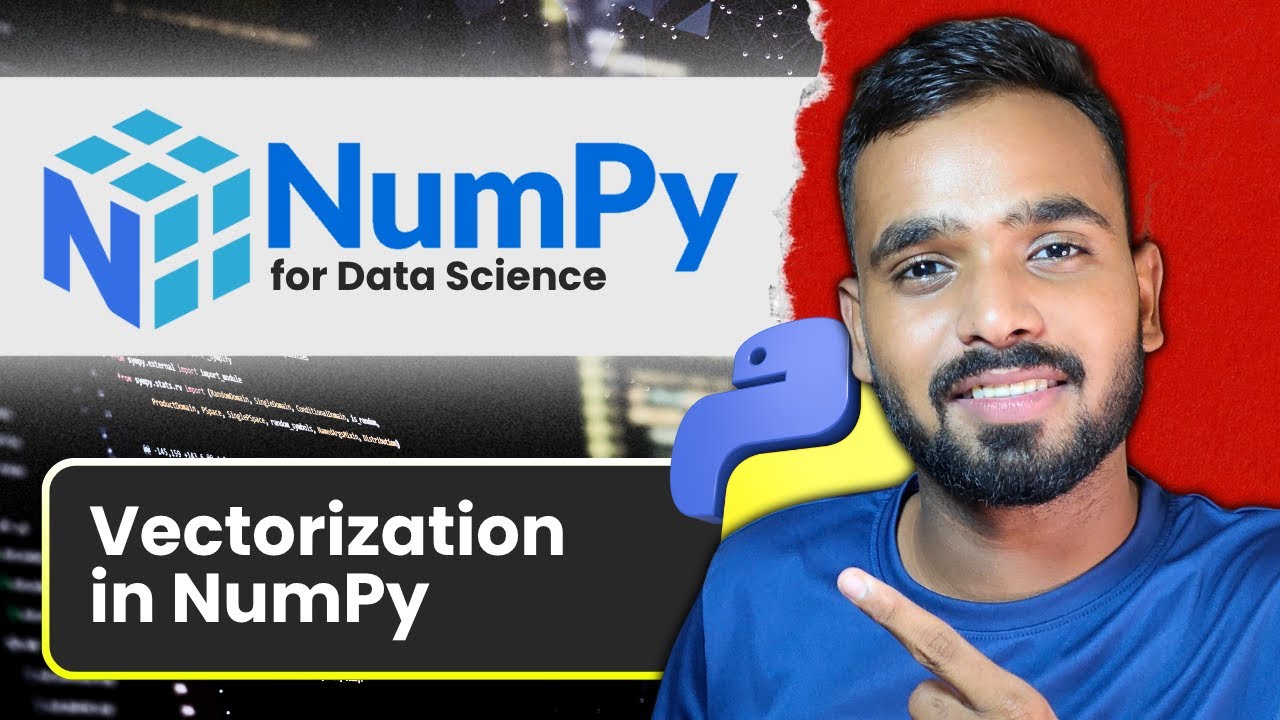 Make Your Python 10x Faster — NumPy Vectorization Explained - YouTube