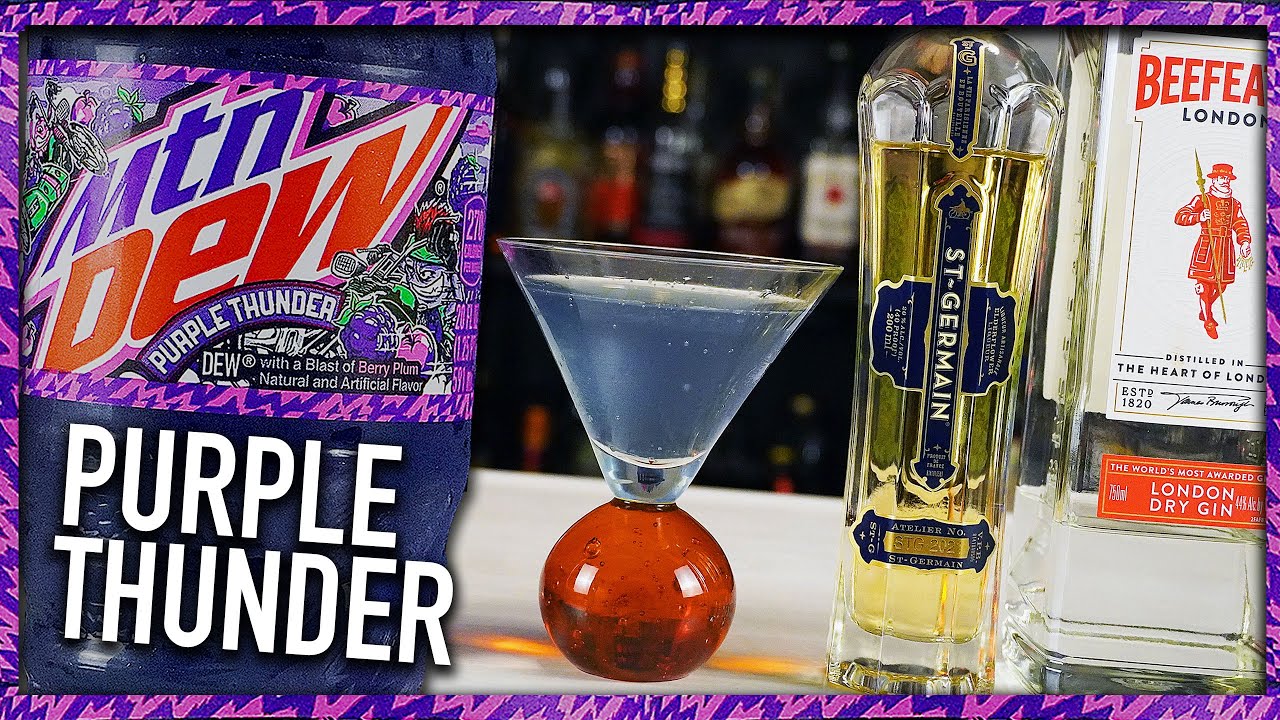 This Mountain Dew Purple Thunder Alcoholic Drink is CRAZY Good! - YouTube