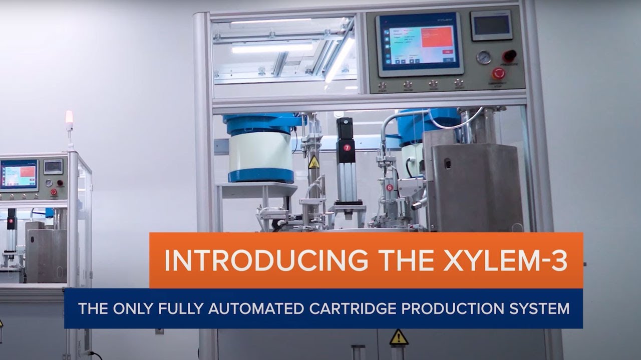 Xylem X3 Fully Automated Vape Cart Production System - YouTube