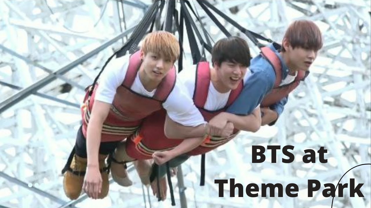 BTS at Theme Park having fun..... - YouTube