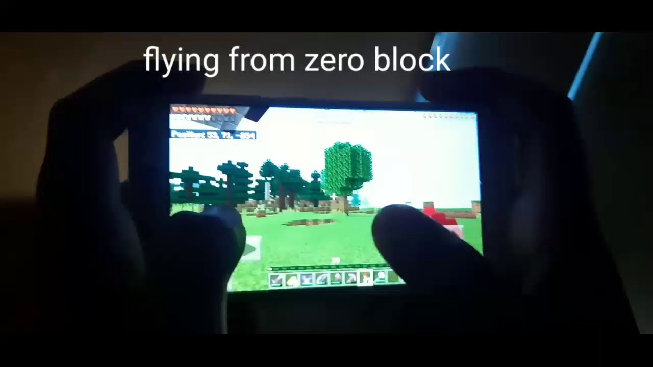 how to fly from zero block in minecraft. - YouTube