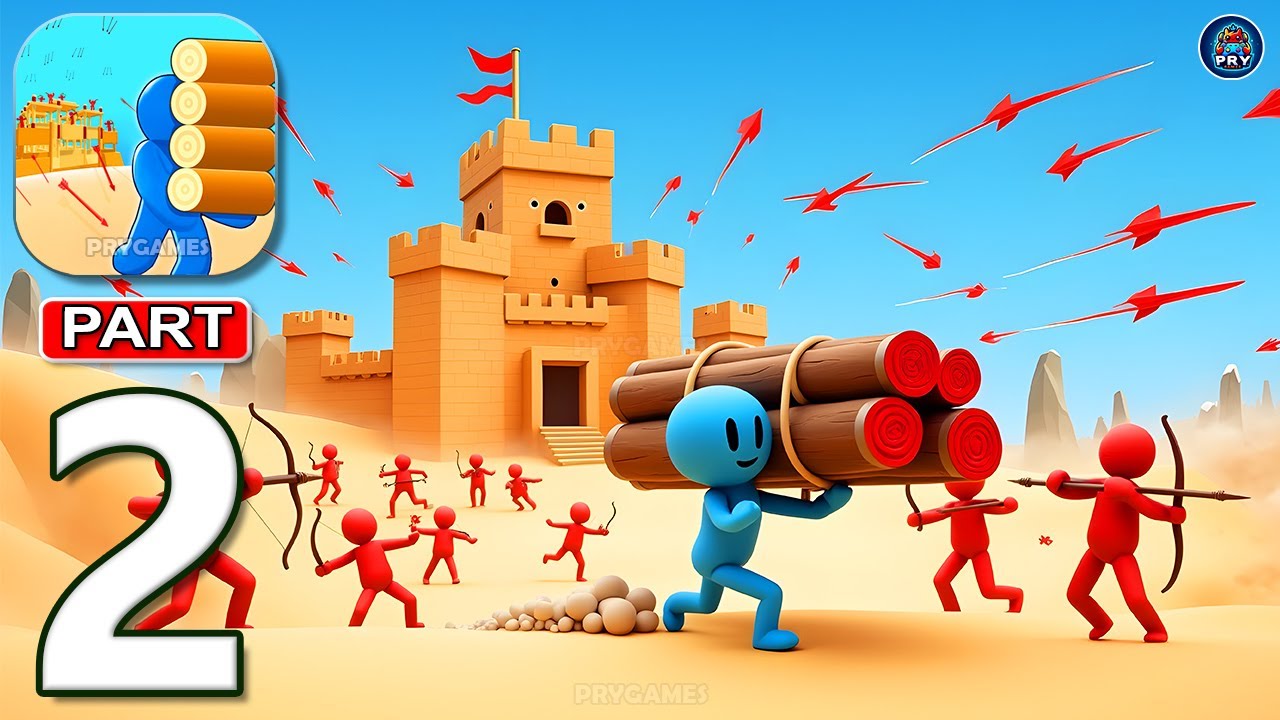 Stack Build IO - Gameplay Walkthrough Part 2 - Stickman Castle War IO ...