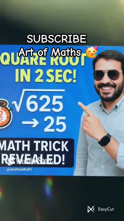 Square Root Calculation Shortcut! Maths trick explained #mathstricks #mathshorts - YouTube