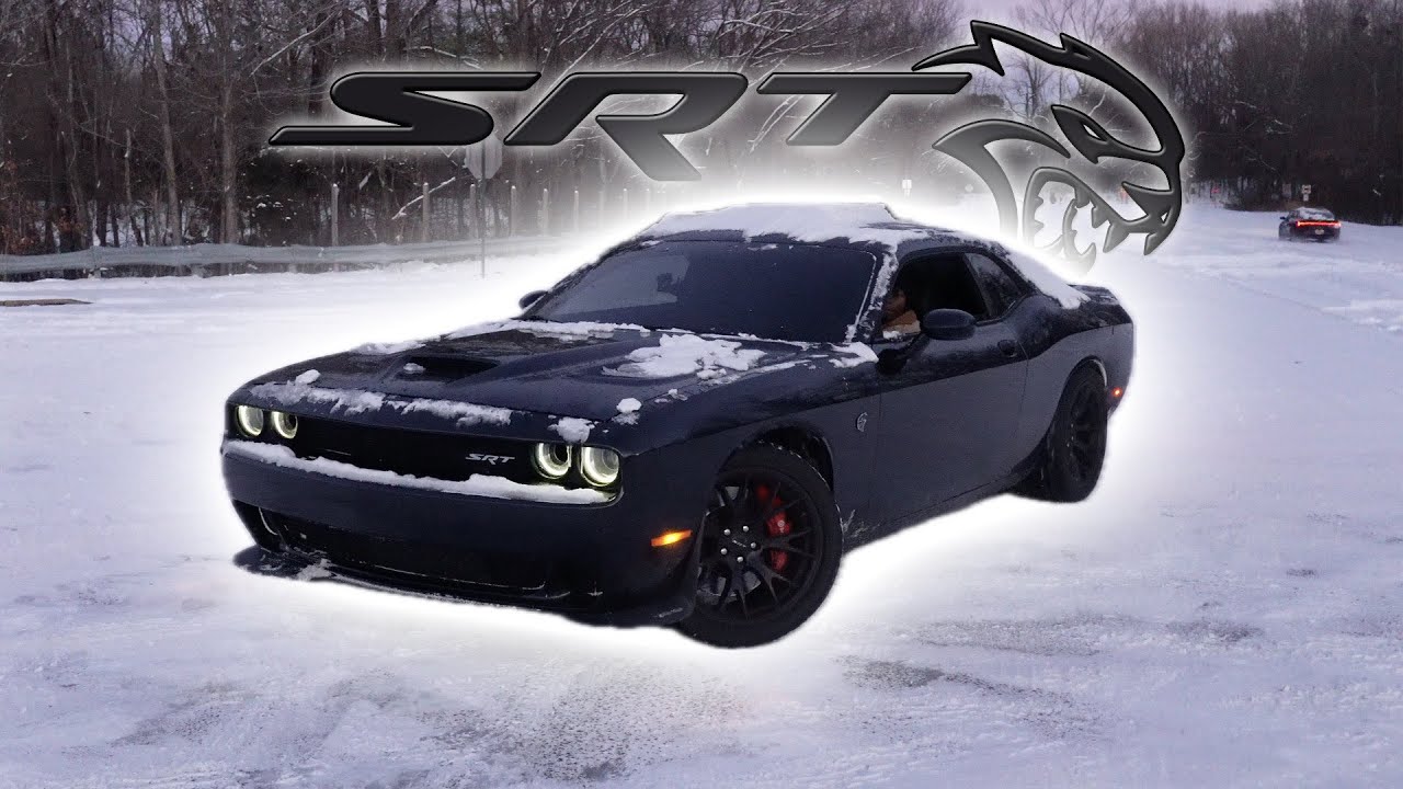 HELLCAT DRIFTS EVERY TURN IN SNOW POV ( I ALMOST WRECKED!) - YouTube