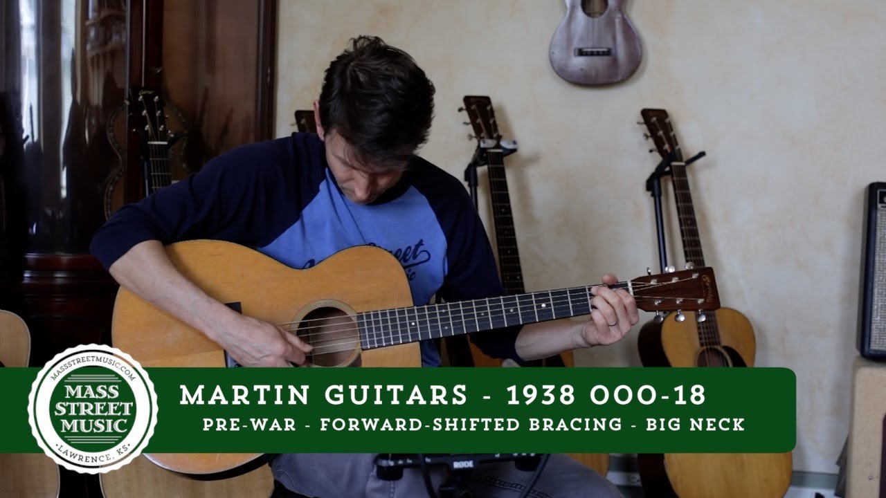 Martin Guitars - Pre-War 1938 000-18 - YouTube