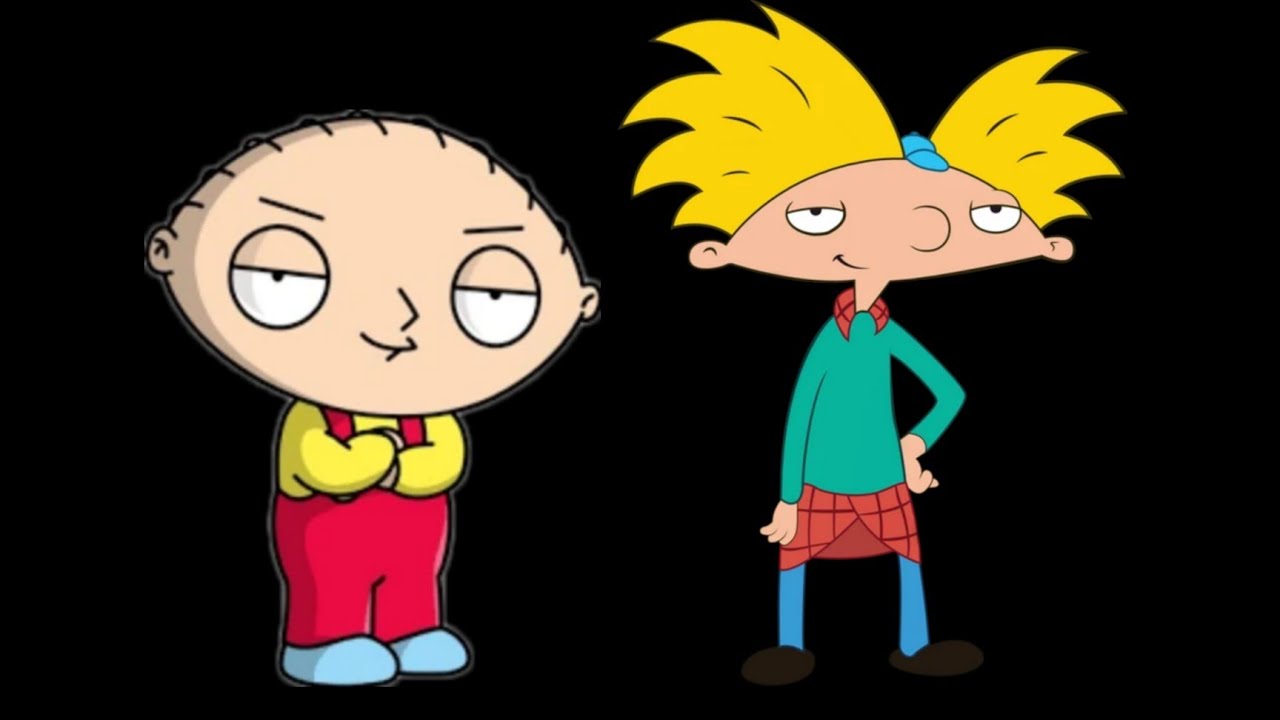 Hey Arnold and Stewie are human football heads Reference #209 - YouTube