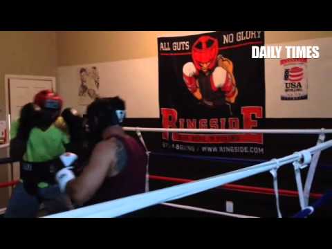 Video: Steve Barnabei and Malik Lee (green shirt) sparring at Delco # ...