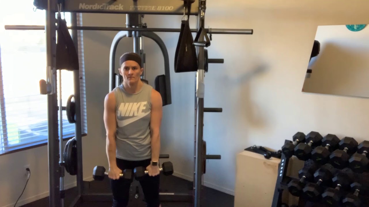 Upright Row Shoulder Press - YouTube