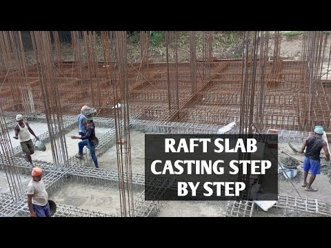 Raft Slab Casting On Site #Civil Engineering_ - YouTube