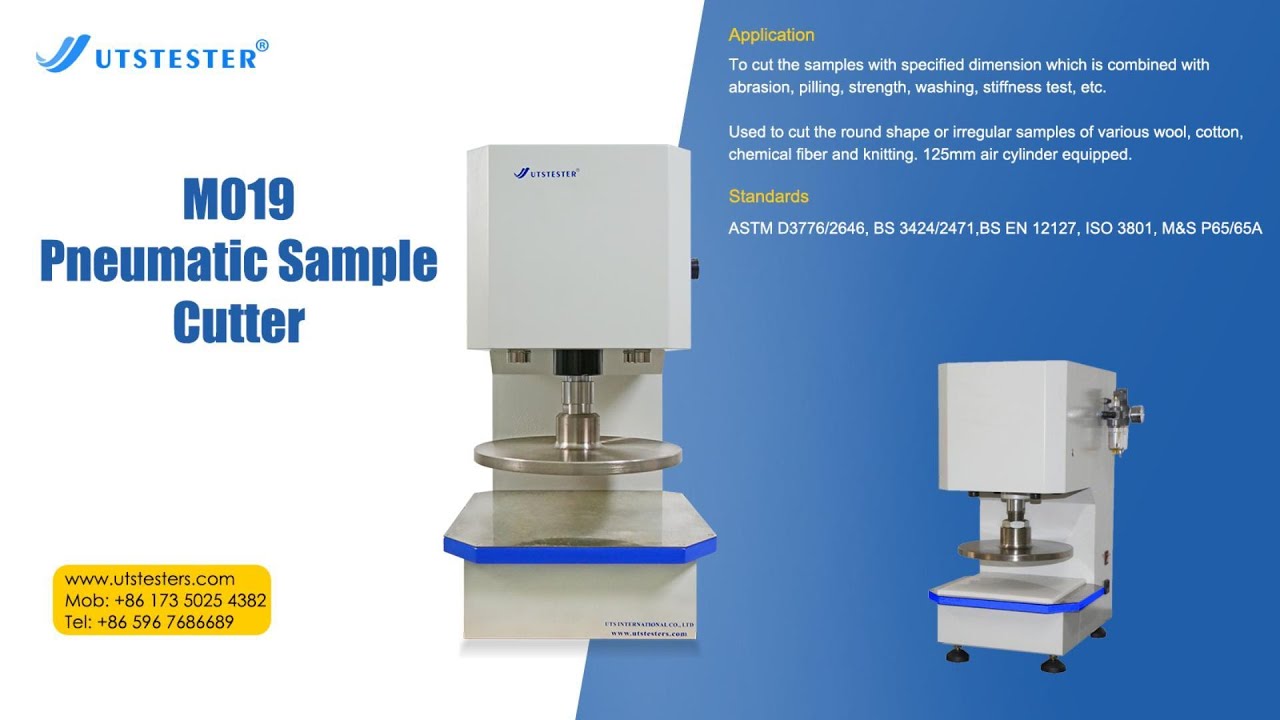 M019 Pneumatic Sample Cutter - YouTube
