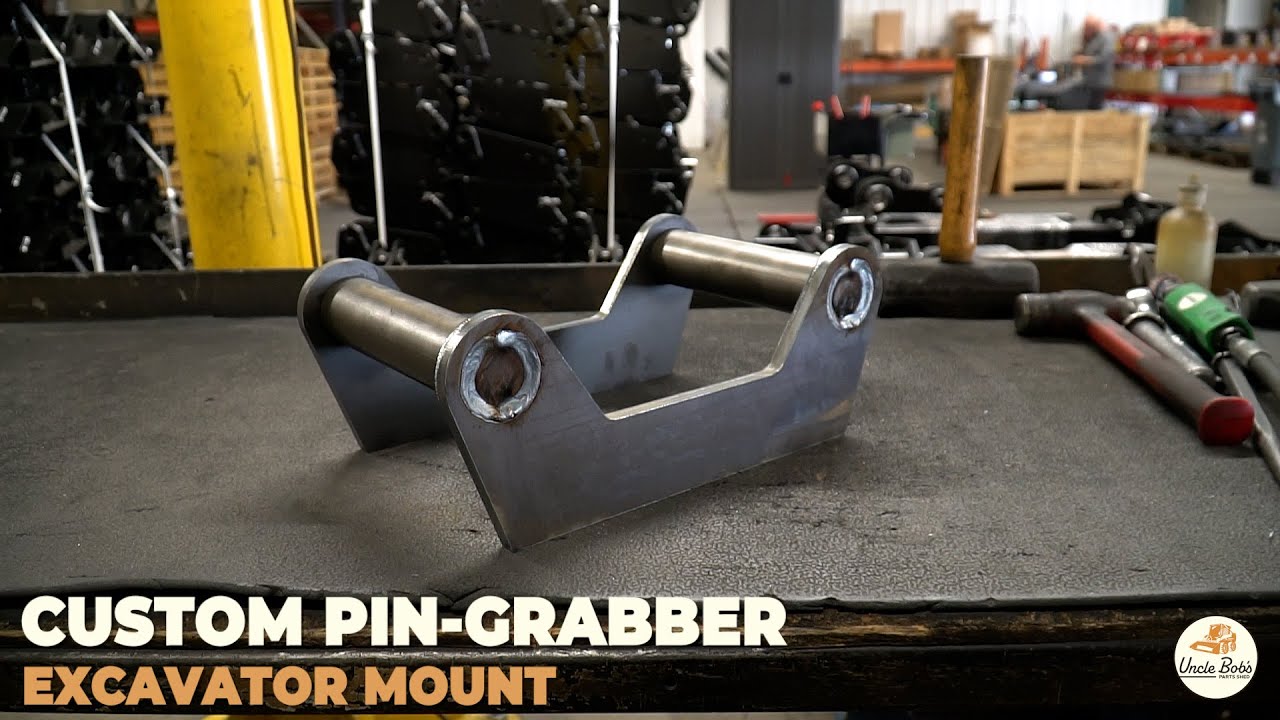 Custom Pin-Grabber Excavator Mount - YouTube