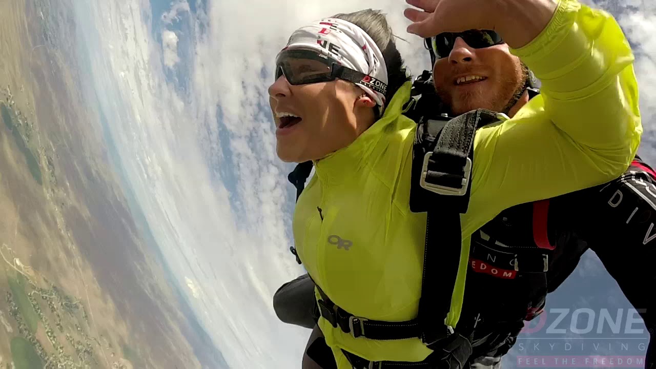 AMBER GOMEZ's DZONE Tandem skydive at Skydive Idaho! - YouTube