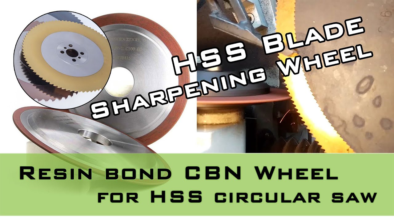 HSS Circular Saw Blade CBN Sharpening Wheel - YouTube