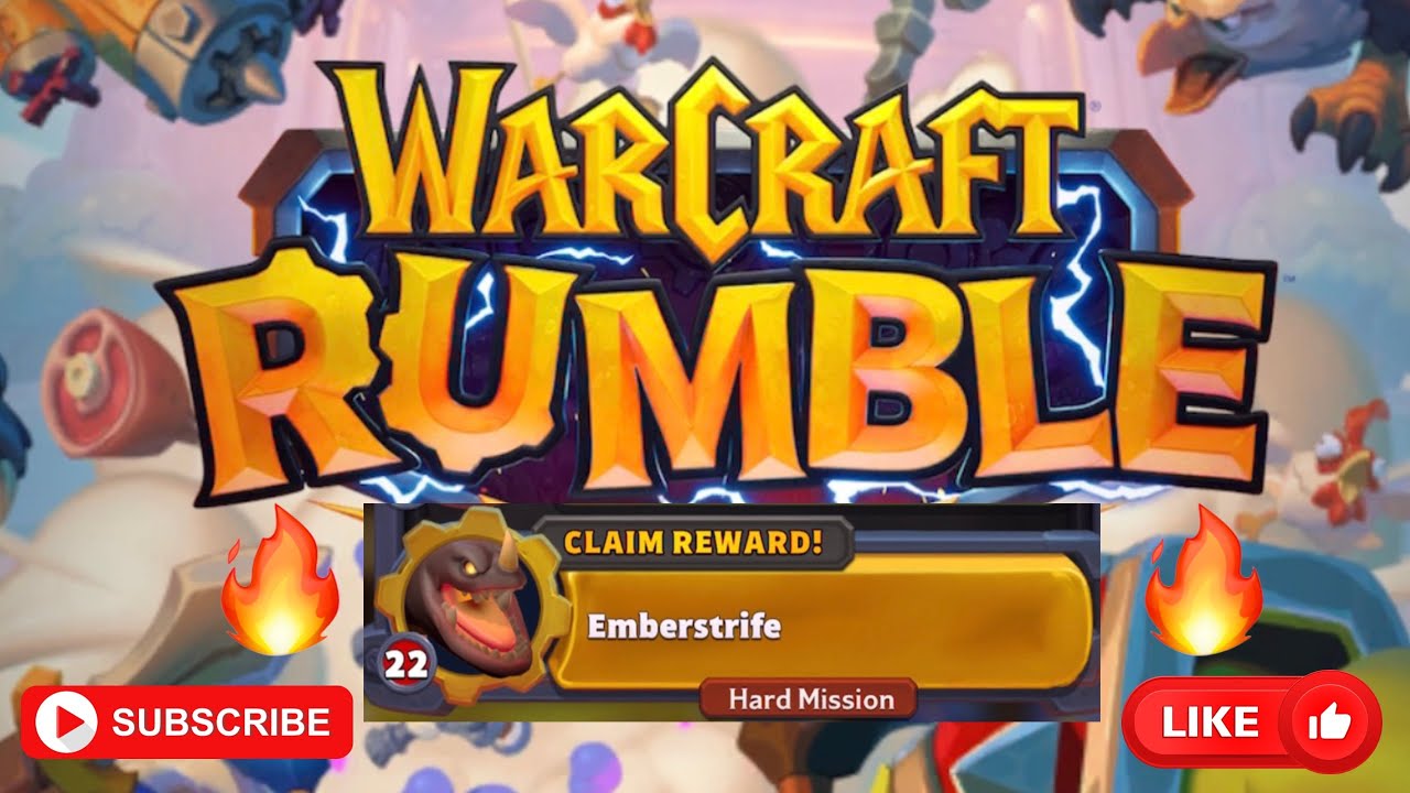Warcraft rumble - easily defeat Emberstrife - YouTube