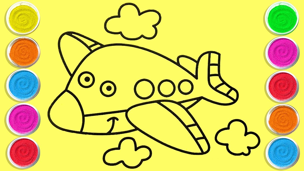 ️How to Sand Painting a Plane | Colored Sand | Sand Art - YouTube