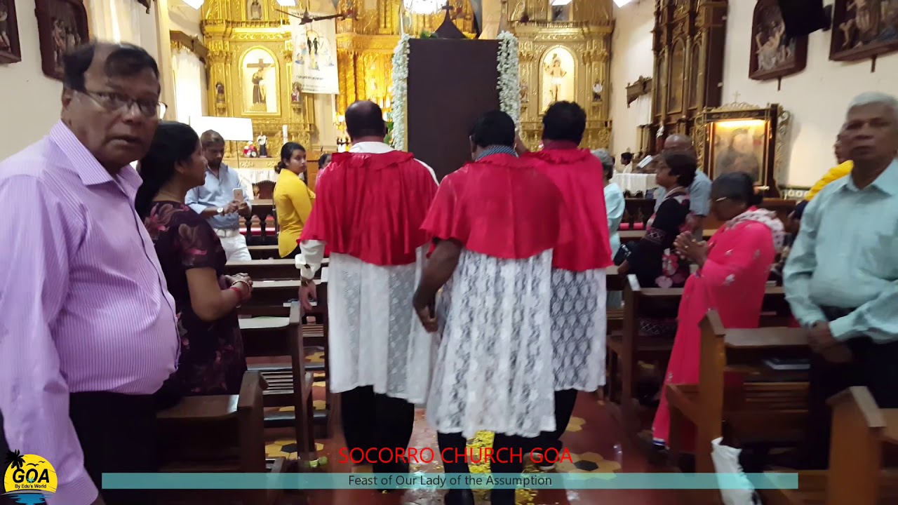 Socorro Church Goa - Procession and Blessing 15th August Feast. - YouTube