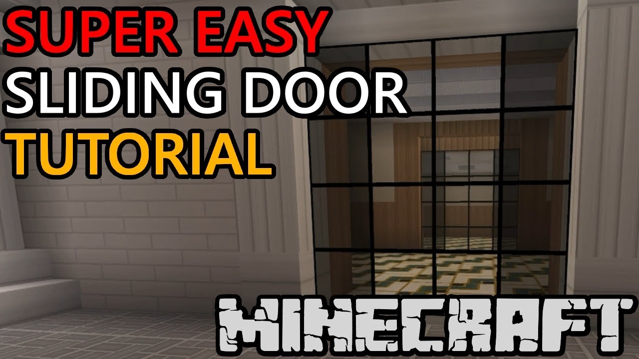 STEP BY STEP SLIDING DOOR TUTORIAL | #minecraft #xboxseriesx - YouTube