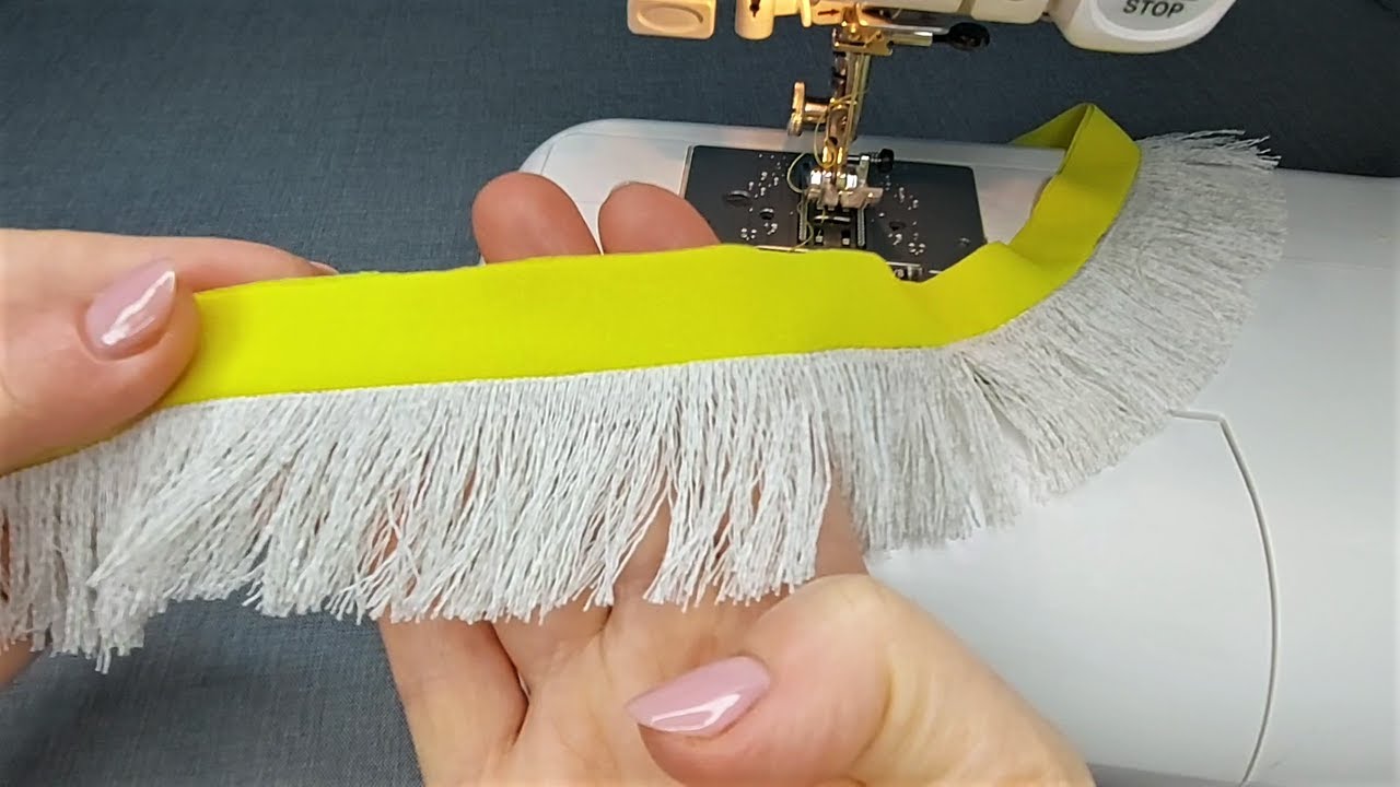 🌺 Sewing trick: how to make a thick fringe in the style of Chanel - YouTube