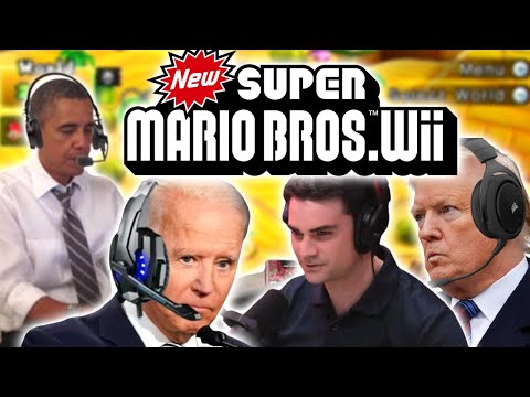 US Presidents Play New Super Mario Bros Wii 4 (With Ben Shapiro)