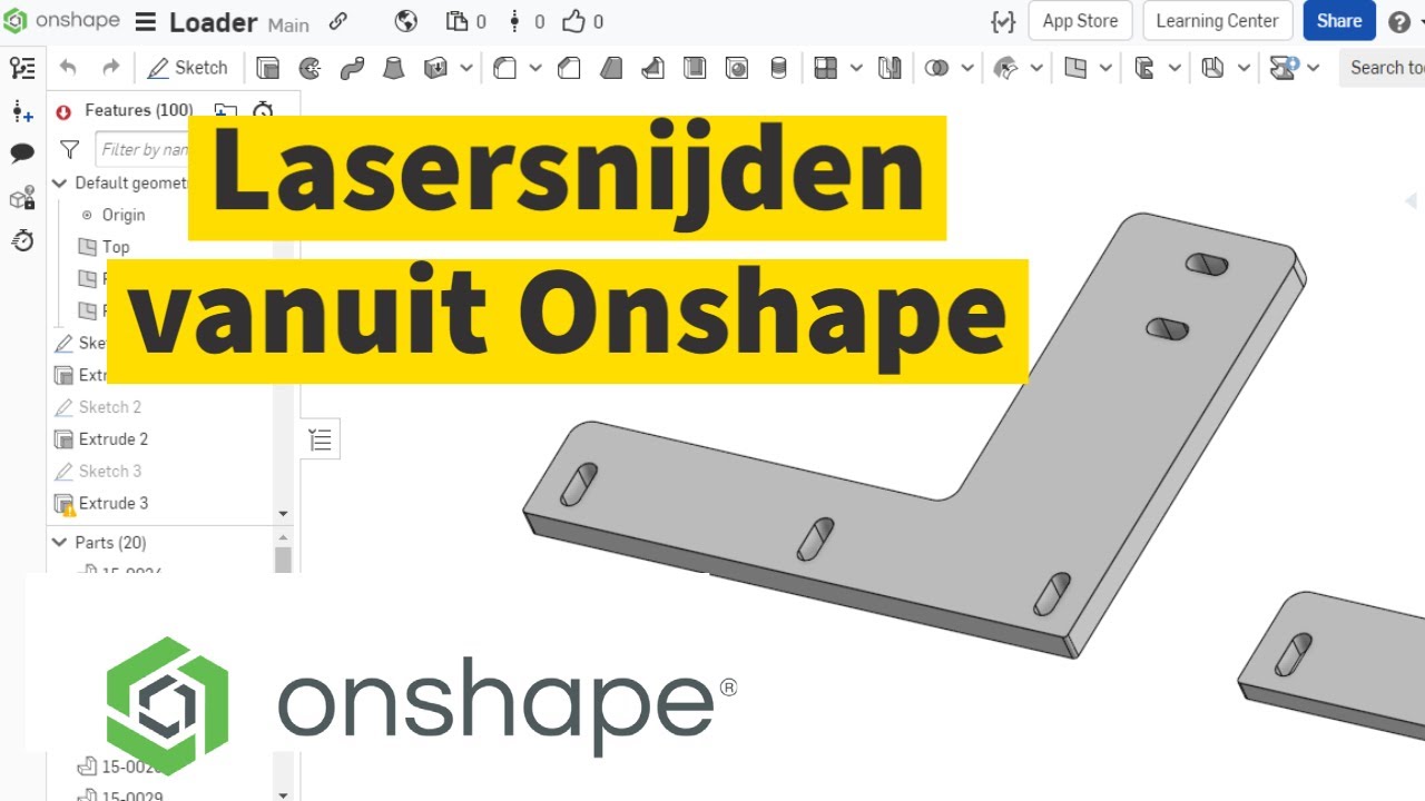 Lasersnijden vanuit Onshape - YouTube