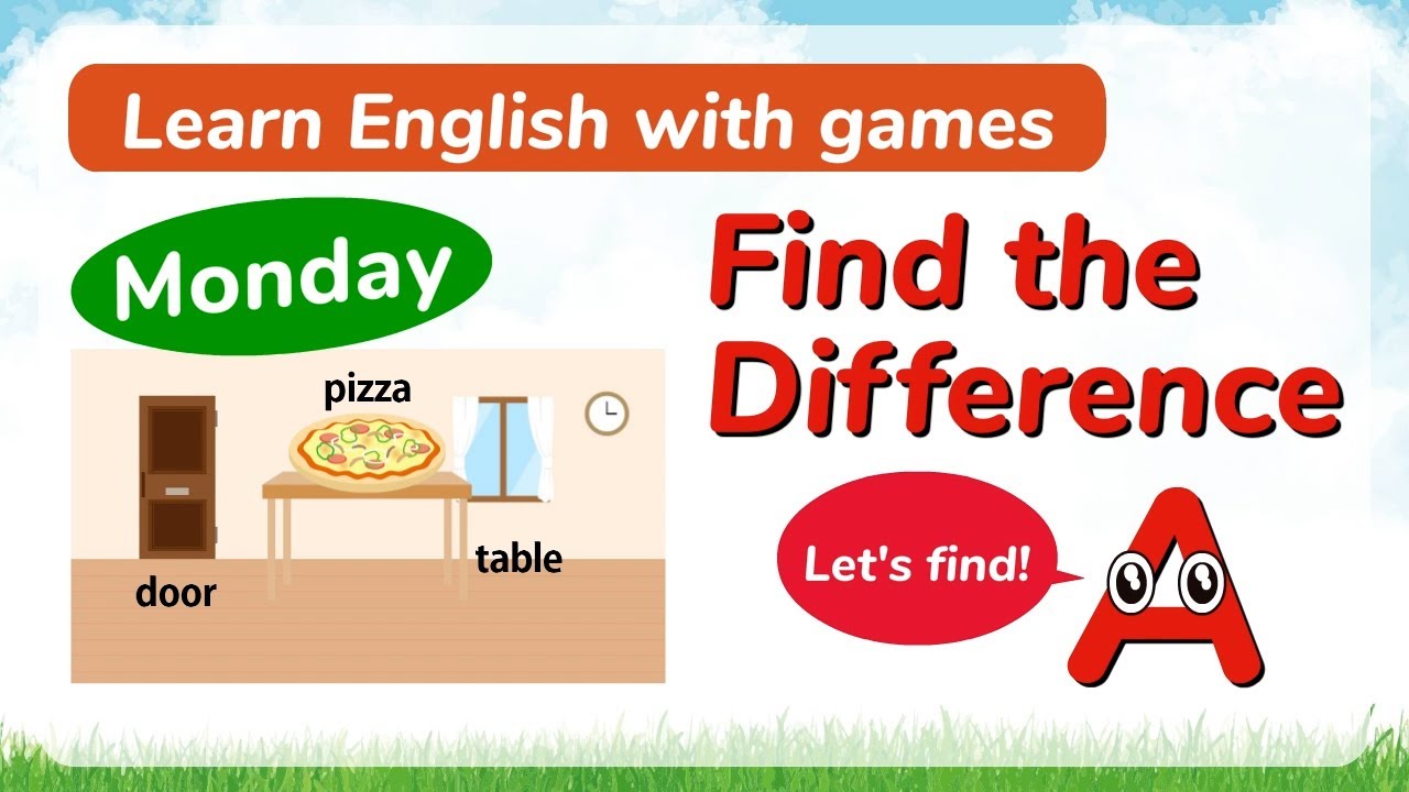 Find the Difference Week14 | Learn English with games - YouTube