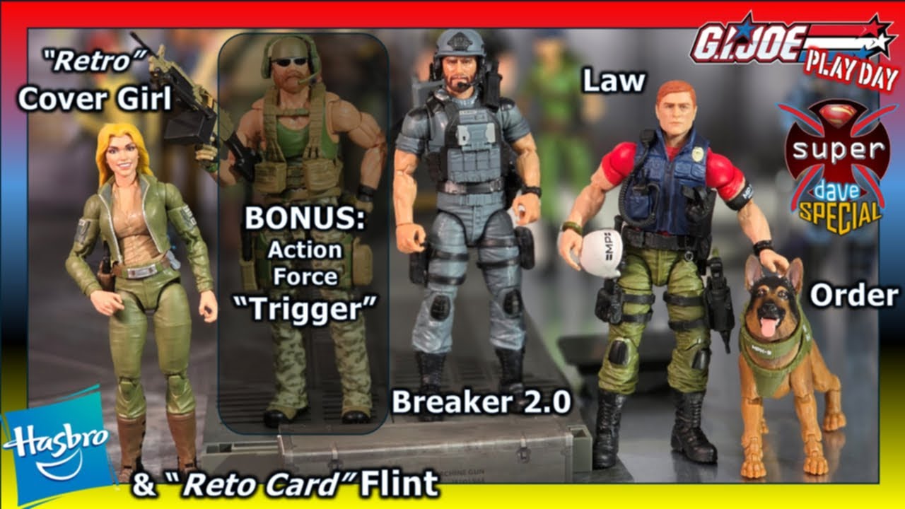 G.I. Joe PlayDay Retro Flint & Cover Girl Classified Breaker Law ...