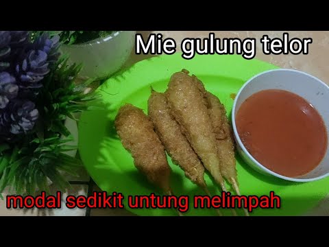 CARA MEMBUAT MI GULUNG TELOR MUDAH DAN HEMAT MODAL/jajanan anak , SD ...