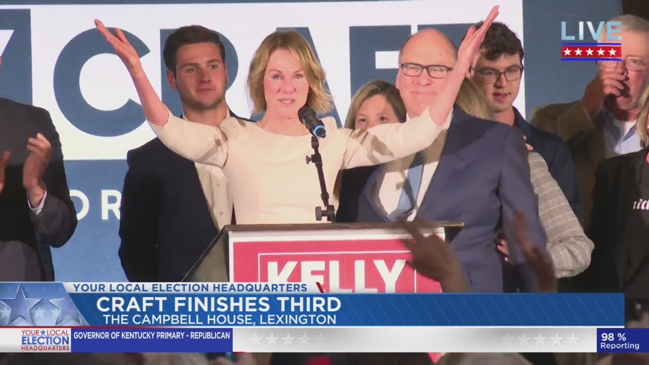 Kelly Craft finishes third in Kentucky GOP primary race - YouTube