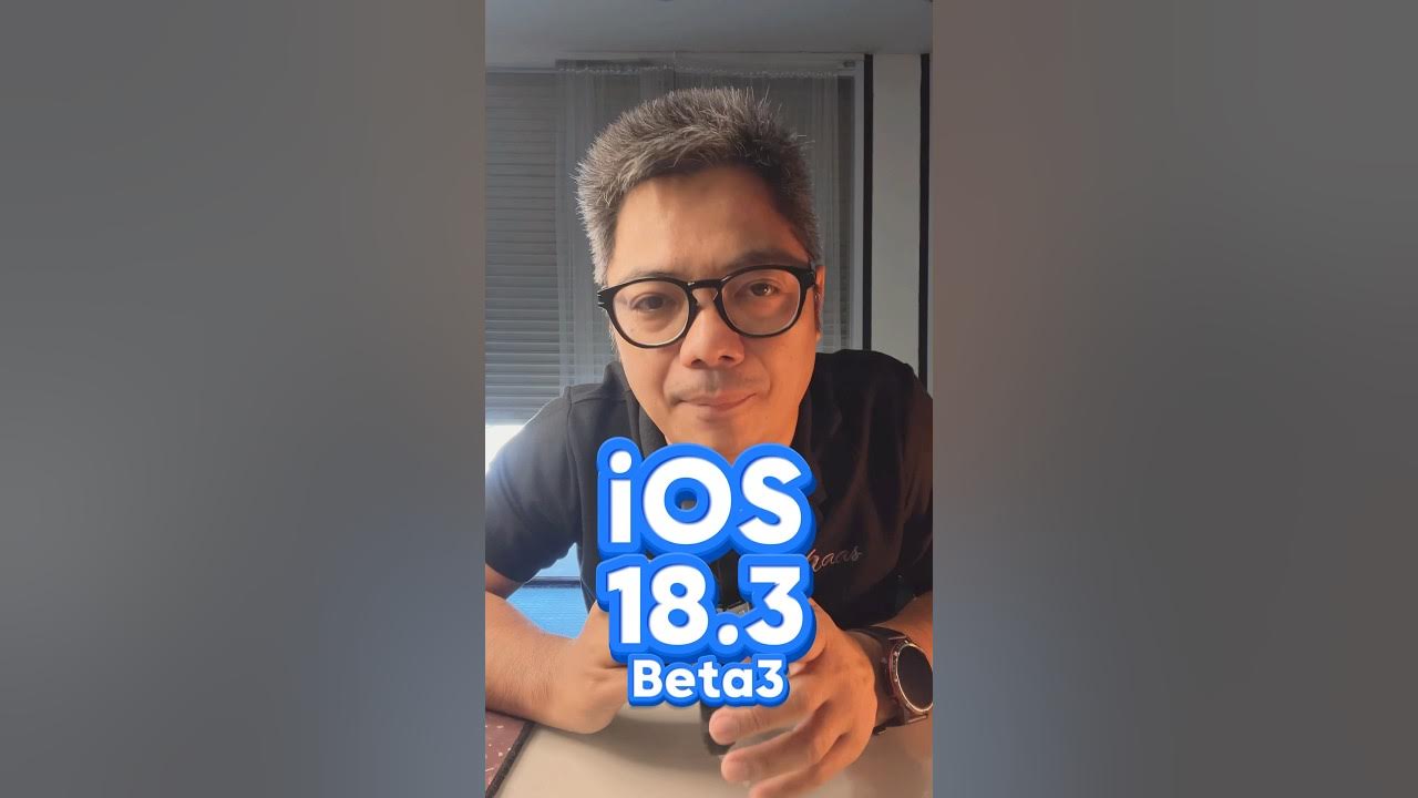 iOS 18.3 beta3 ปล่อยให้อัพเดตแล้วครับ #ioscrazy #iOSCrazyสอนใช้iPhone #iOSTrick #iOSupdate - YouTube